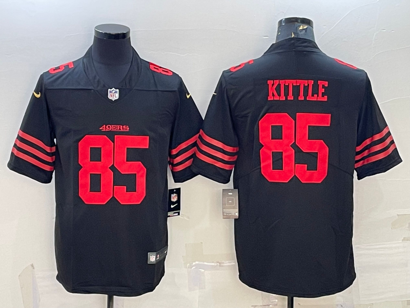 US$ 23.00 - Men's San Francisco 49ers #85 George Kittle 2022 New Black ...