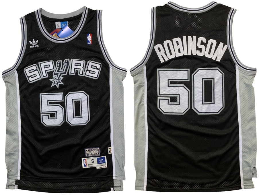 US$ 23.00 - San Antonio Spurs #50 The Admiral Nickname Black Swingman ...