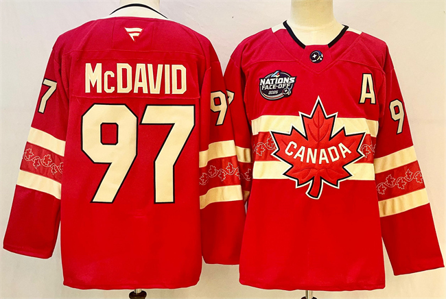 US$ 35.00 - Men's Canada #97 Connor McDavid Red 2025 4 Nations Face-Off ...
