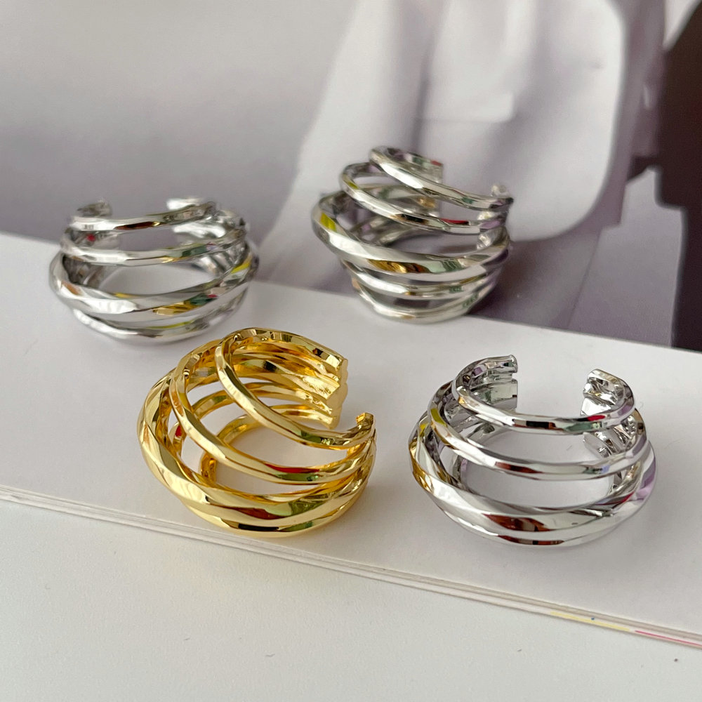 US$ 2.00 - Metal ear cuff ( pairs ) - www.charmself.com