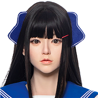 シリコン頭部+TPEボディ 蛍火日記 159cm Eカップ 琉璃（Liuli）ヘッド JK衣装選択可能 リアルラブドール 身体リアルメイク付き