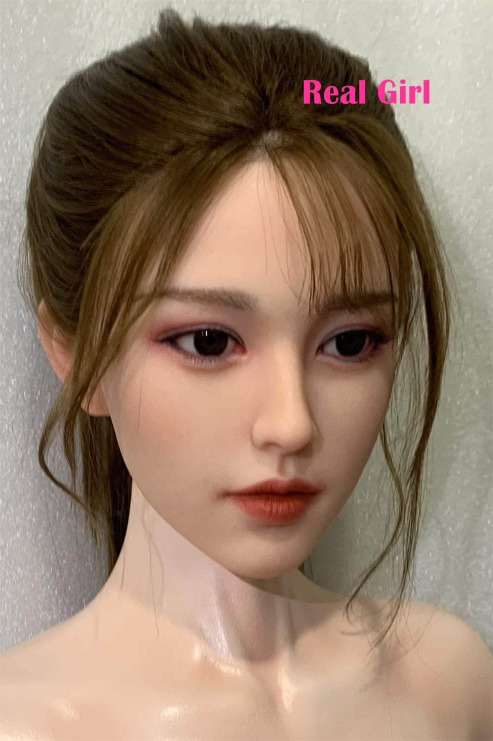 Real Girl p2ヘッド 軟質シリコン製 可愛い 女性ヘッド ラブドールの頭 頭部単品 ヘッド単体 M16ボルト採用 140-170CM身長適用 職人メイク 塗装済み ウィッグ無料
