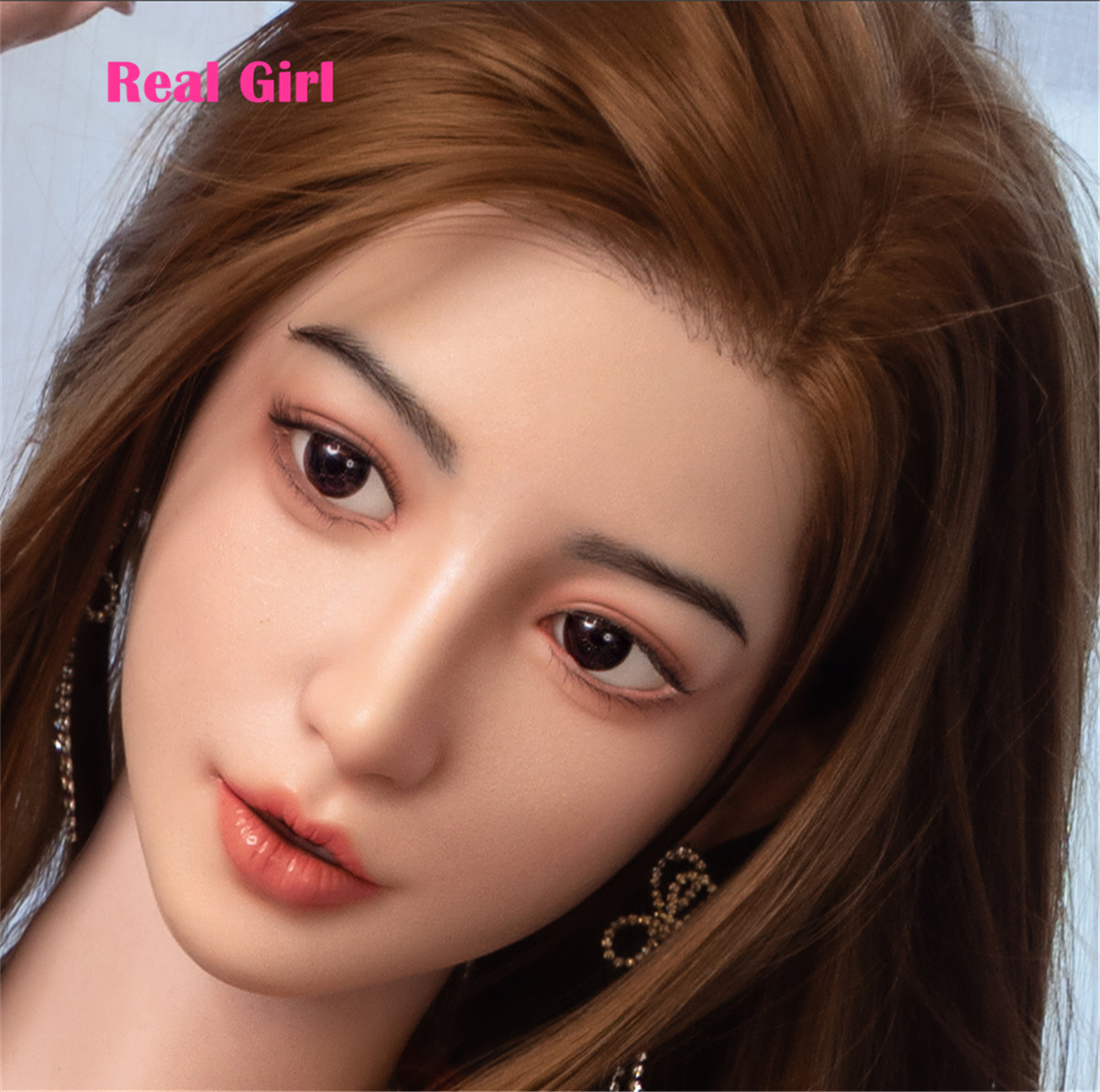 Real Girl D5ヘッド 軟質シリコン製 可愛い 女性ヘッド ラブドールの頭 頭部単品 ヘッド単体