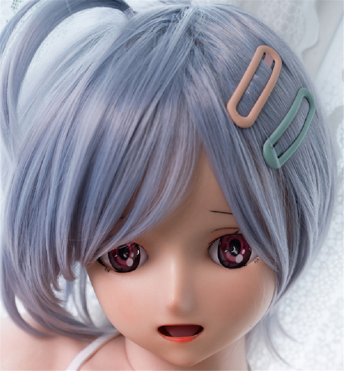 Real Girl アニメヘッド 軟質シリコン製 可愛い 女性ヘッド ラブドールの頭 頭部単品 ヘッド単体