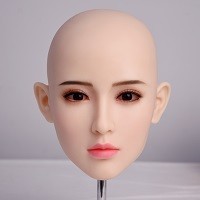 WAXDOLL GE14-2ヘッド フルシリコン製ラブドール 頭部のみ ヘッド単体