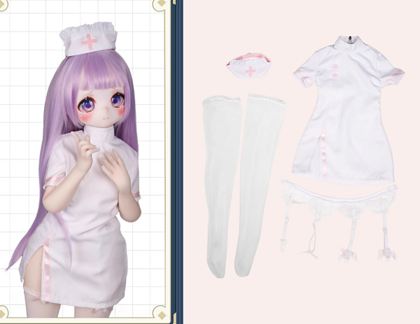 85cm Aカップ 神子 肌色＆眼球色＆メイク＆ウィッグ＆衣装は宣材写真と同じ 小型で軽量化で収納しやい 使いやすい 6kg ソフトビニール製頭部 TPE製ボディ MOZU DOLL