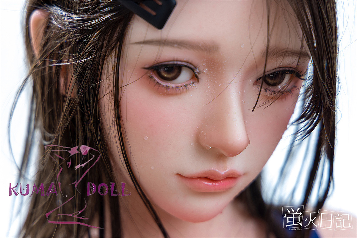 青い水着 蛍火日記 159cm Eカップ 琉璃（Liuli）メイク② フルシリコン製ラブドール JK衣装選択可能 蛍火日記