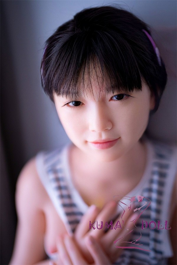 J-cute 133cm バスト平 AGD07 唯（ゆい）ヘッド ラブドール 清楚女の子 ストライプの半袖 フルシリコン製 リアルドール
