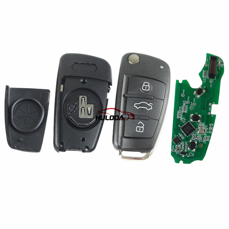 For Audi Q3 3 button remote key keyless go with 434mhz ID48 chip FCCID ...
