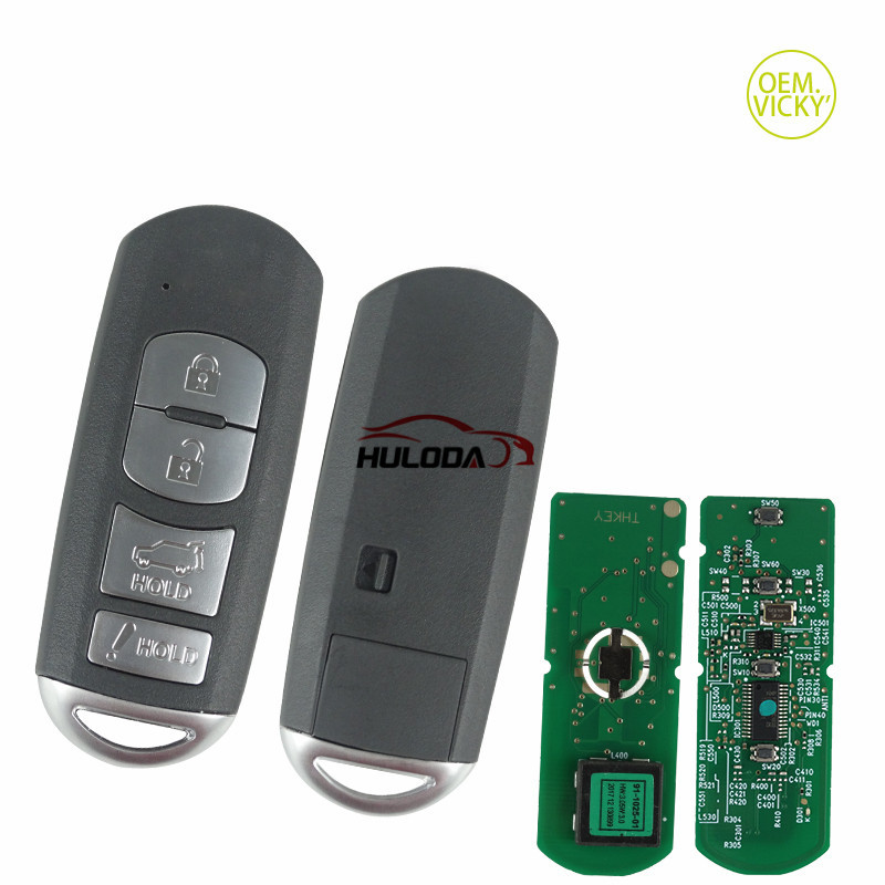 For Mazda 4 button keyless remote key with 315mhz with ID49 chip FCCID ...