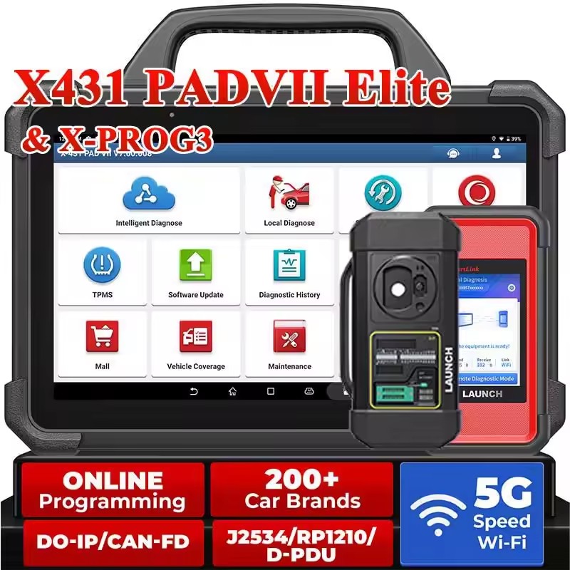 LAUNCH X431 PAD 7 & X-PROG3 Set Automotive Diagnostic Tool PADVII All ...