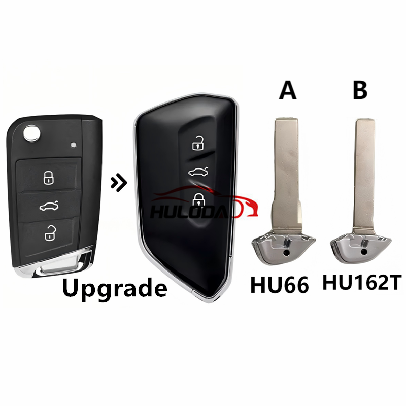 For VW MQB remote Modified Golf MK8 Car Remote Key Shell for VW Golf ...