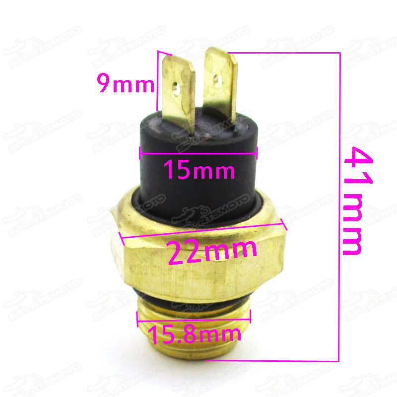 M16 Radiator Water Tank Thermal Cooling Fan Switch For 250cc Water ...