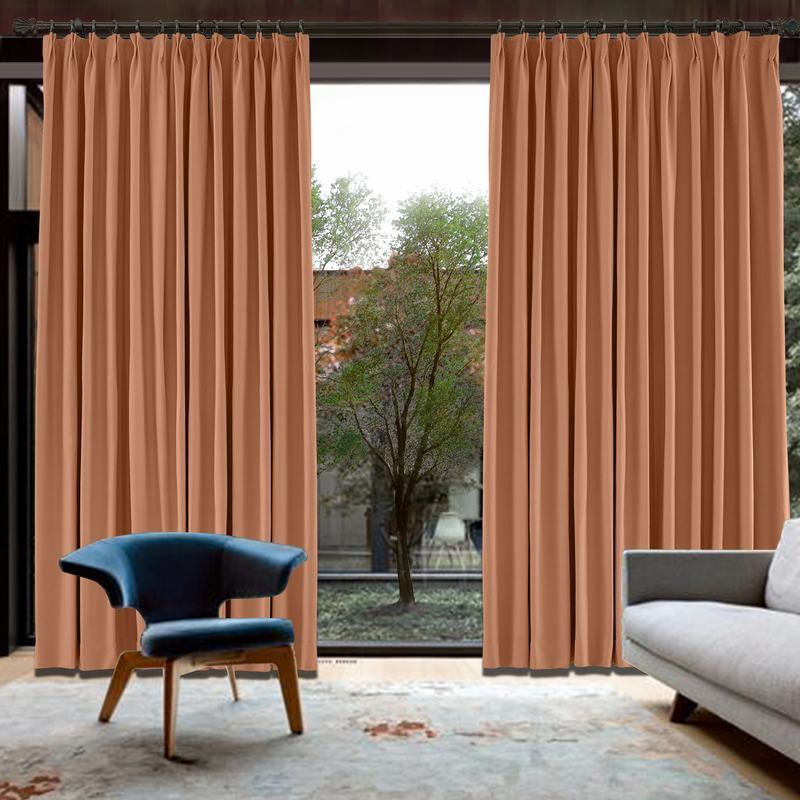 Rust Colored Living Room Curtains | Baci Living Room