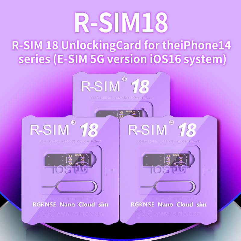 For R-SIM 18 SIM Card chip for the iPhone14 series (E-SIM 5G version ...