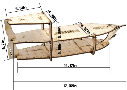 brigantine dimensions