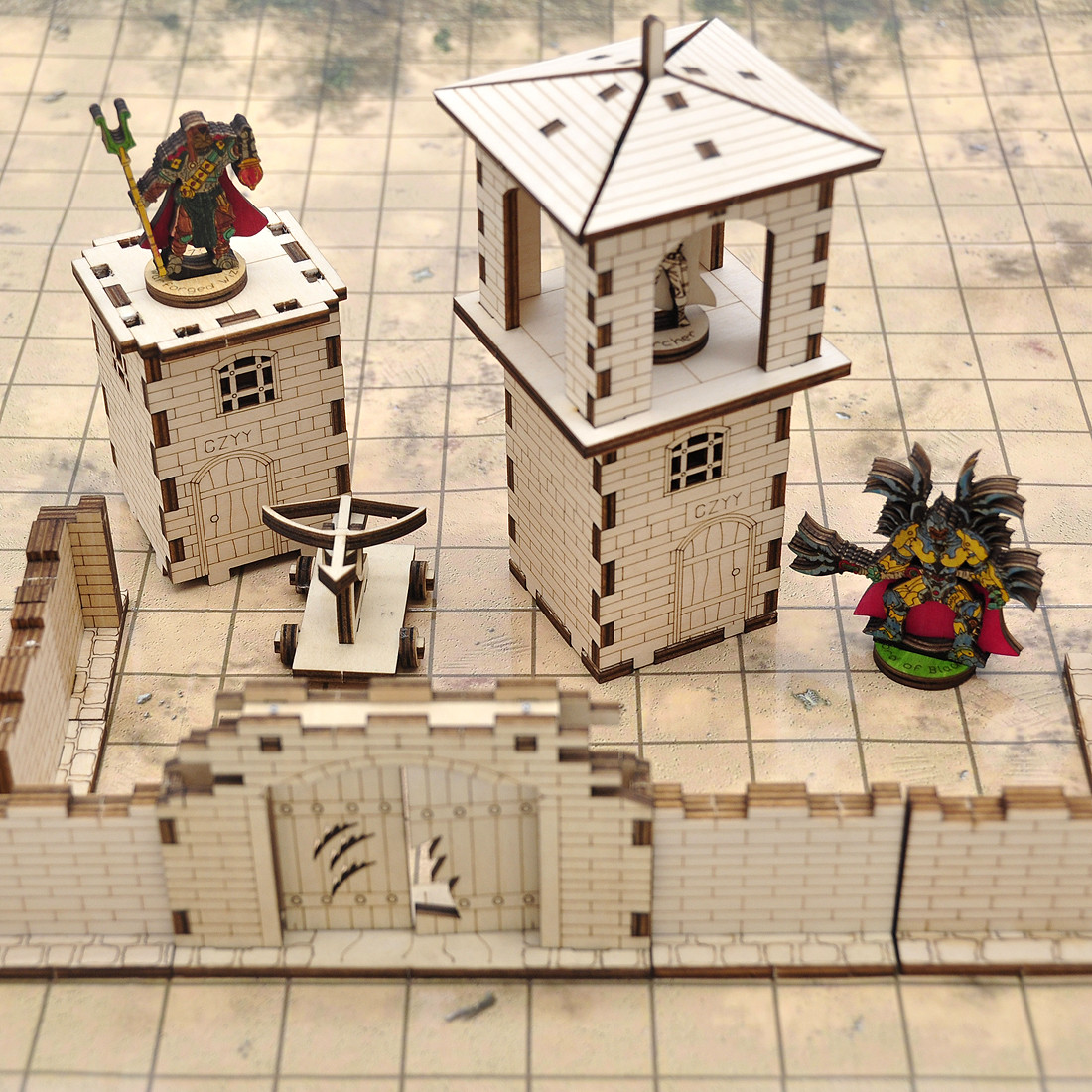 D&D Fantasy Modular Watchtower Wood Laser Cut Versatile Outpost ...