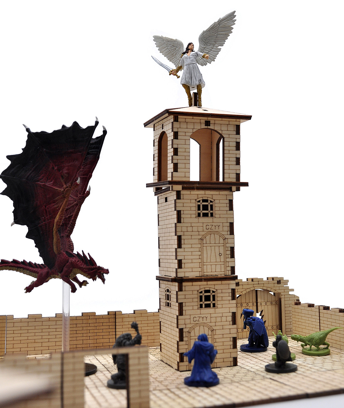 D&D Fantasy Modular Watchtower Wood Laser Cut Versatile Outpost ...