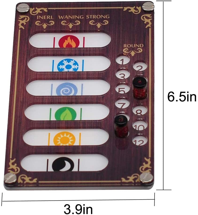 Acrylic Element Infusion Tracker Board for GloomHaven - CZYY