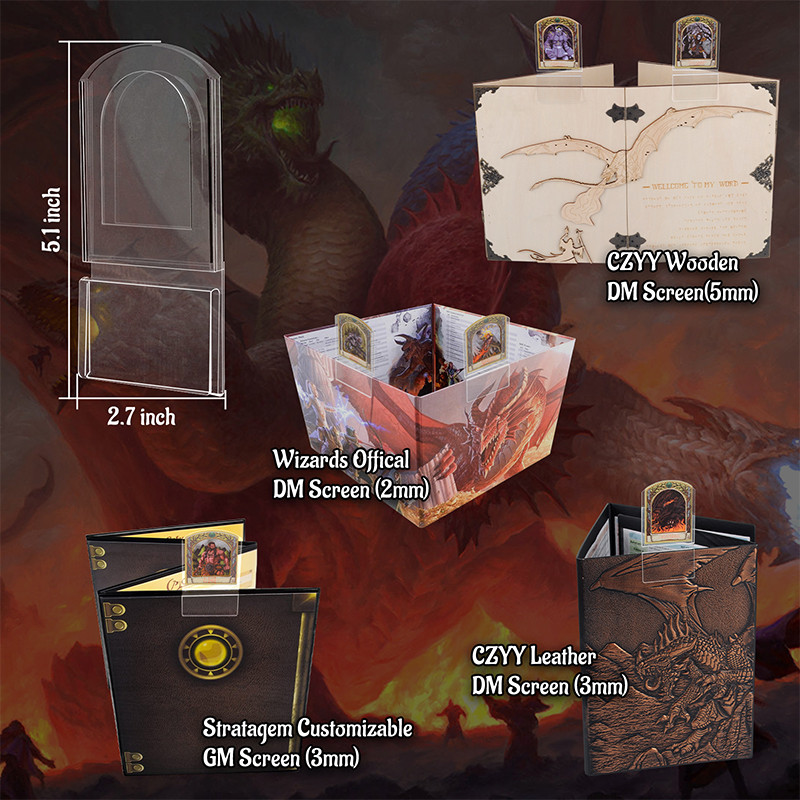 DND Initiative & Combat Tracker Set of 6PCS Erasable Acrylic Top on ...