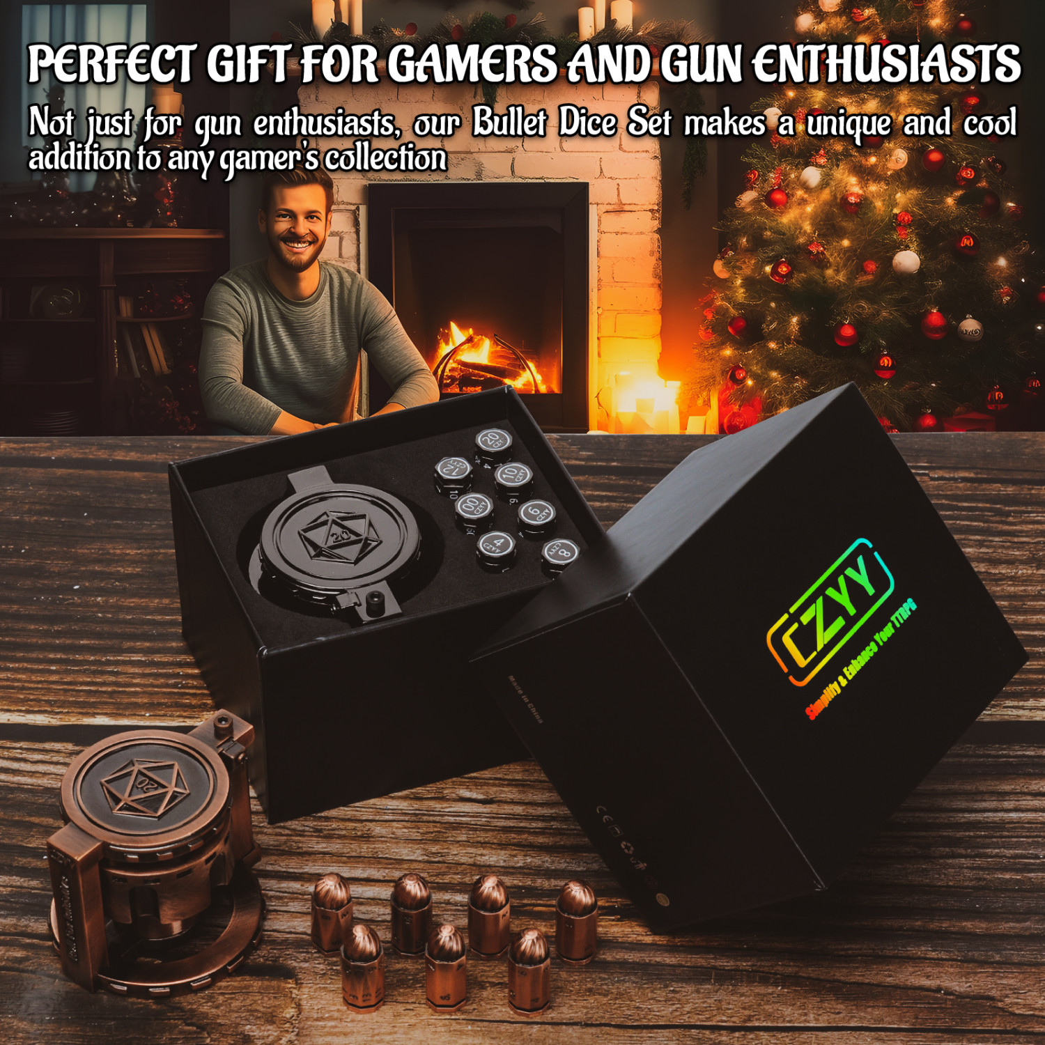 Cyberpunk Bullet Dice Set of 7 | Metal Polyhedral Dice | Revolver ...