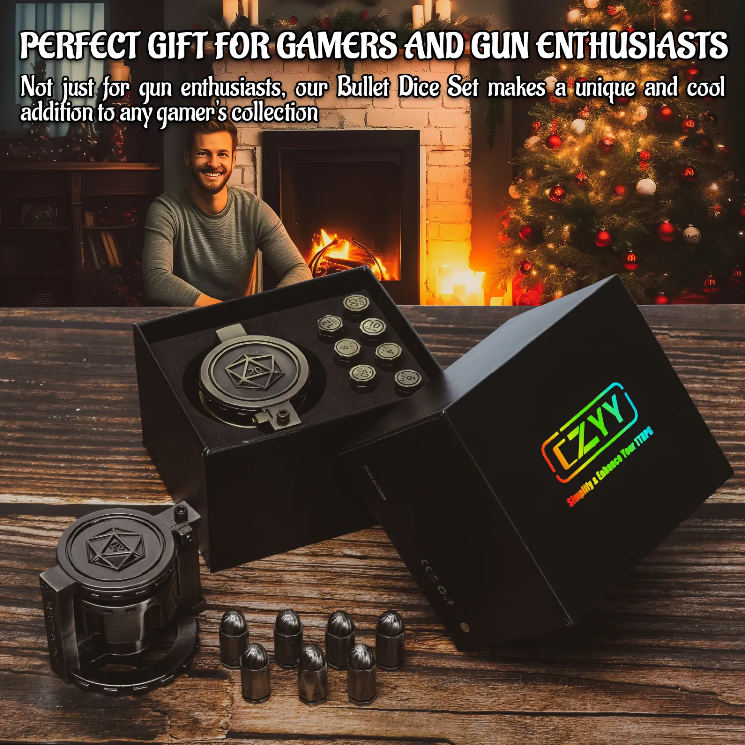 Cyberpunk Bullet Dice Set of 7 | Metal Polyhedral Dice | Revolver ...