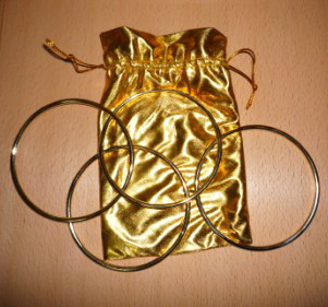 Gold Linking Rings 4 Rings Set (4.5 Inch)