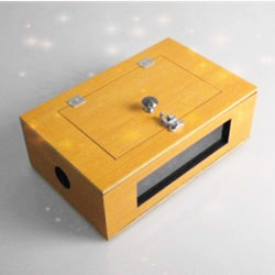 See Thru Tip-Over Box (Wooden) - Magic Trick - China Magic Shop