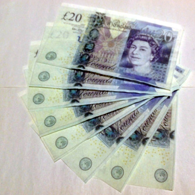 Flash Bill - Pound (Pack of 10) - Magic Trick - China Magic Shop