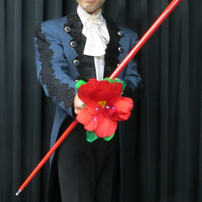 Lightning Flower to Cane (Red Cane and Red Flower) - Magic Trick ...