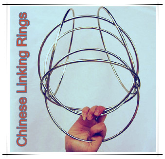 Deluxe Traditional Chinese Linking Rings 6 Rings Set (8.7 Inch, Chrome ...