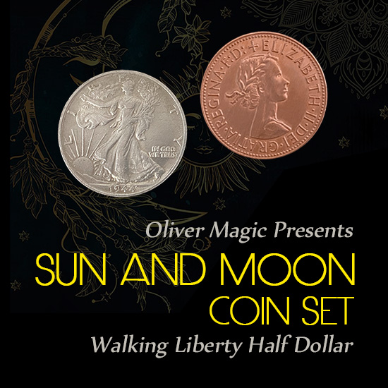 Sun and Moon Coin Set (Walking Liberty Half Dollar) by Oliver Magic ...