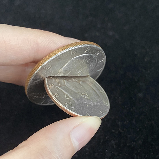 Coin through Coin - Magic Trick - China Magic Shop