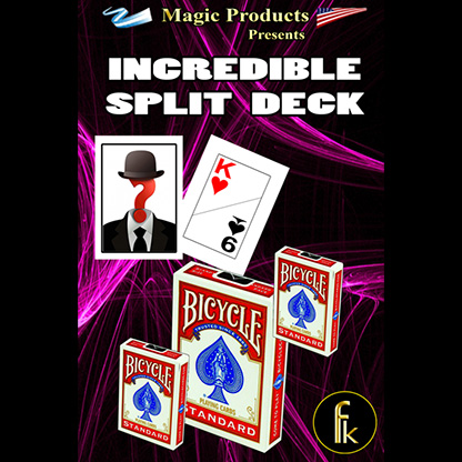 Incredible Split Deck Plus (Gimmicks and Online Instructions) by Magic ...