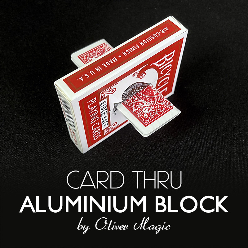 Card Thru Aluminium Block by Oliver Magic - Magic Trick - China Magic Shop