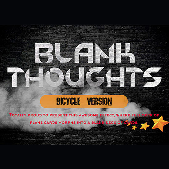 Blank Thoughts (Bicycle Version) - Magic Trick - China Magic Shop