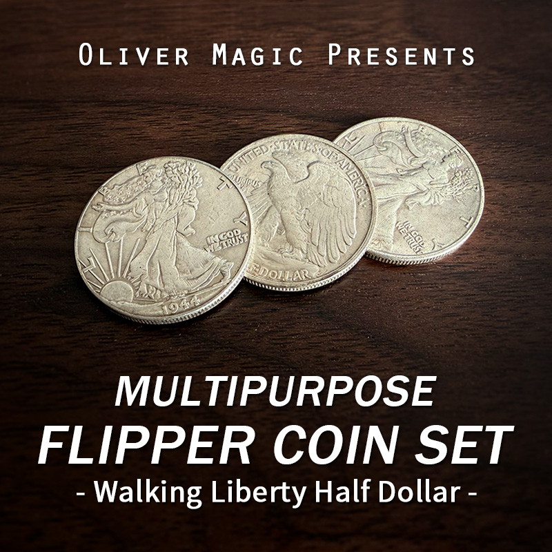 Multipurpose Flipper Coin Set (Walking Liberty Half Dollar) by Oliver ...