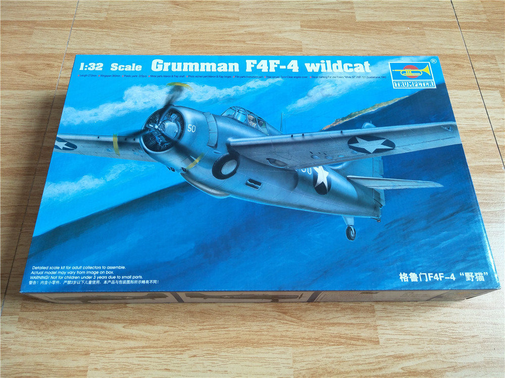 EUR€ 41.99 - Trumpeter 02223 1/32 Scale Grumman F4F-4 Wildcat Fighter ...