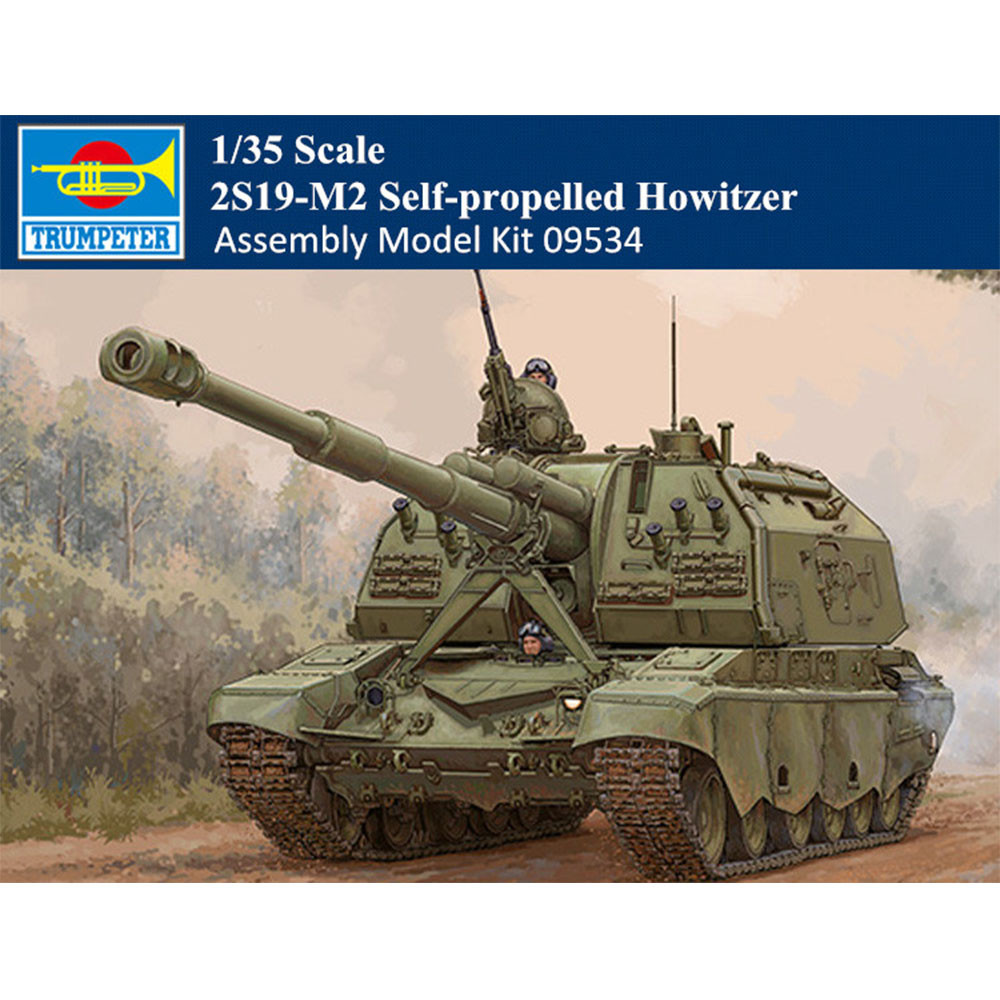 EUR€ 68.99 - Trumpeter 09534 1/35 Scale 2S19-M2 Self-propelled Howitzer ...
