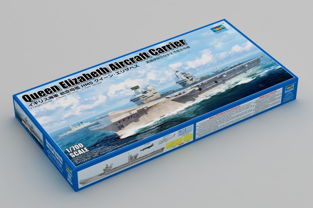 EUR€ 69.00 - Trumpeter 06751 1/700 Scale Queen Elizabeth Aircraft ...