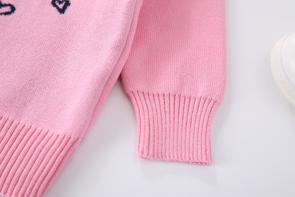 Toddler Girl Knit Pullover Sweater Peppa Pig Pattern