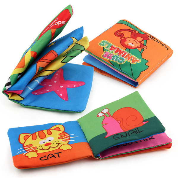 Baby's First Touch and Feel Soft Cloth Book Set 6 Packs
