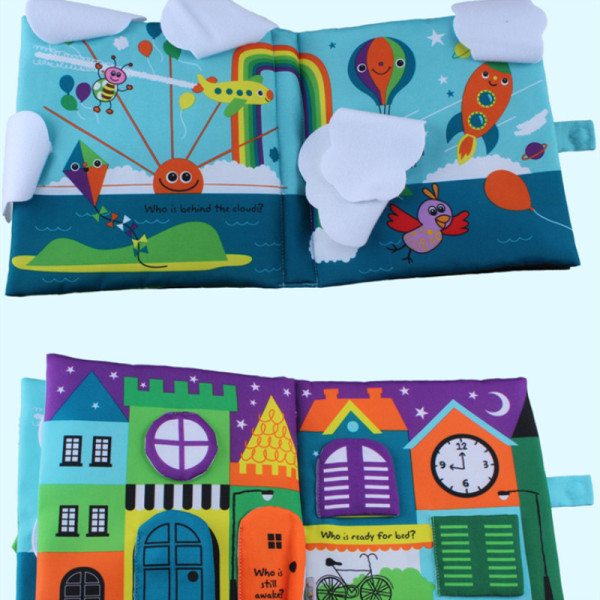 Baby's First Story Cloth Book Peek a Boo