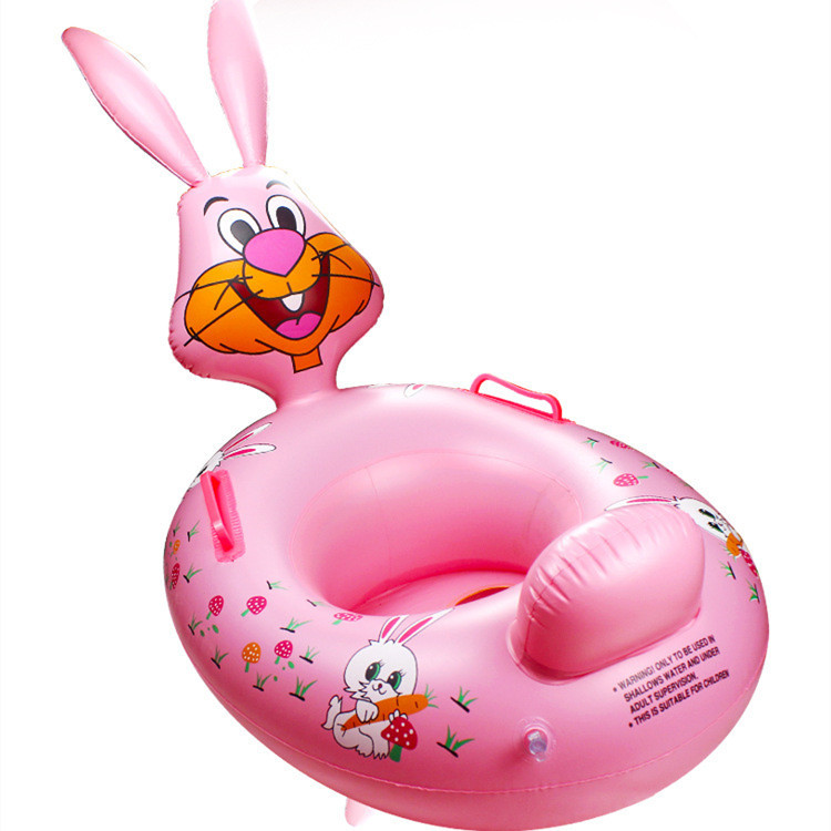 Toddler Kids Pool Floats Inflated Swimming Rings Rabbit Sitting ...