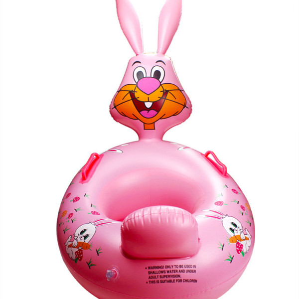 Toddler Kids Pool Floats Inflated Swimming Rings Rabbit Sitting ...