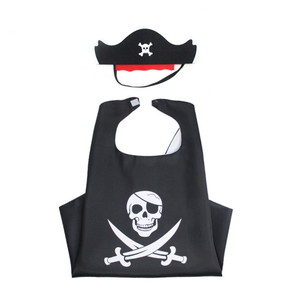 Halloween Costume Pirate skull Performance Cloak With Hat and Masks