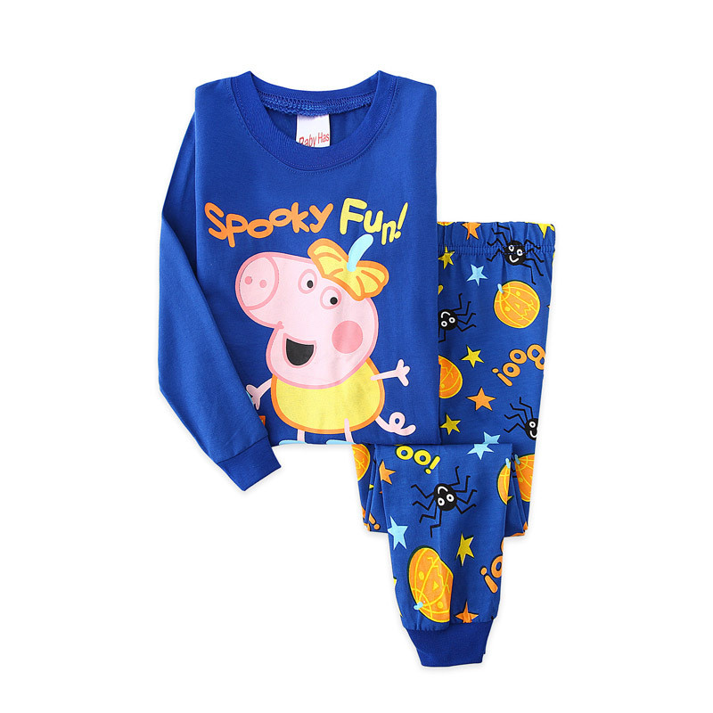 Kids Halloween Peppa Pig George Pajamas Sleepwear Set Long-sleeve ...