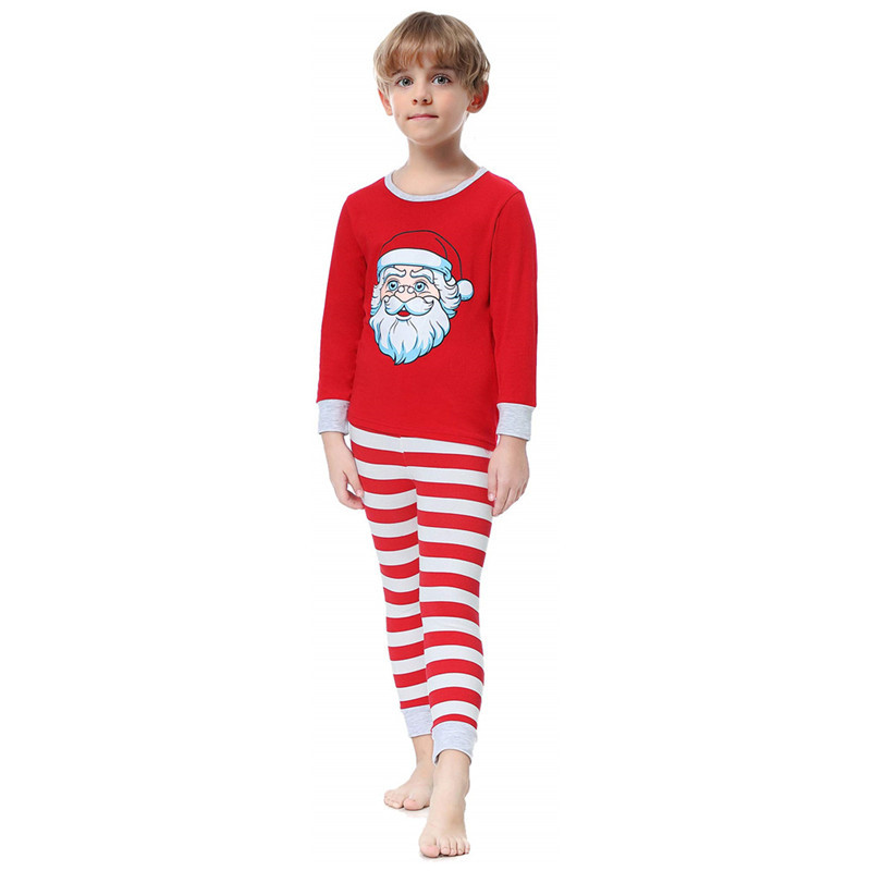 Christmas Family Matching Sleepwear Pajamas Sets Red Christmas Santa ...