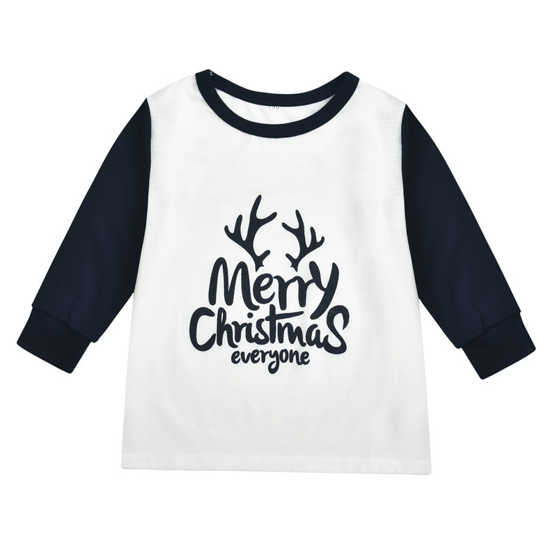 Christmas Family Matching Sleepwear Pajamas Sets Christmas Slogan Top ...