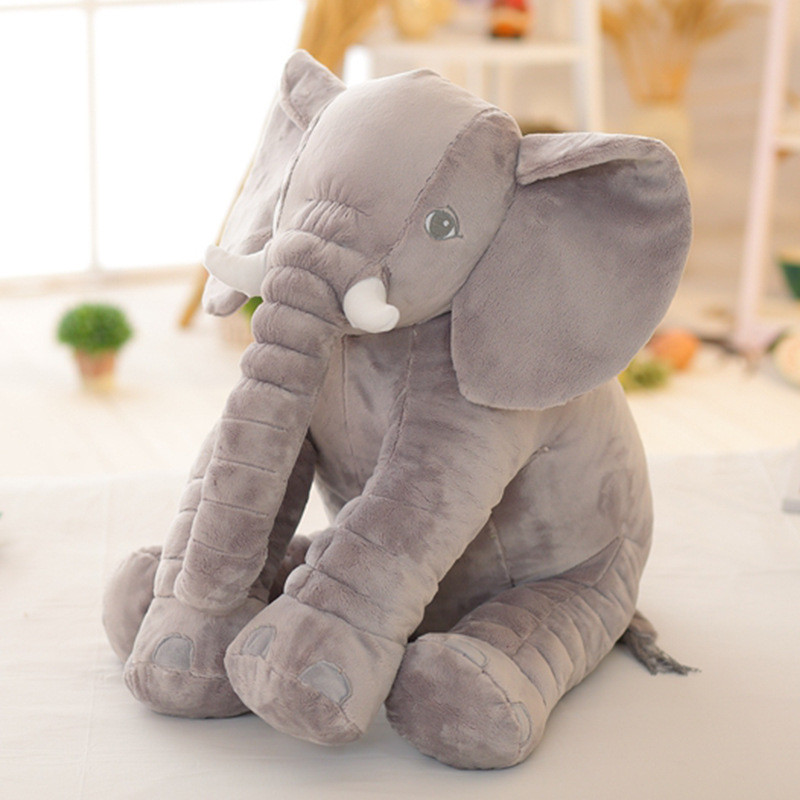 Comfort Pillow Elephant Soft Stuffed Plush Animal Doll for Kids Gift